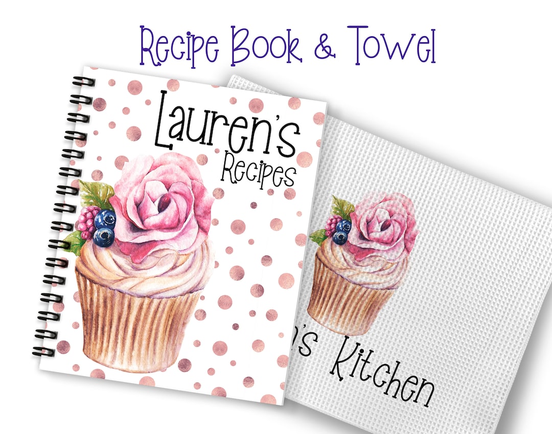 Spiral Bound Soft Laminate Cover Recipe Book, Personalized Recipe ...