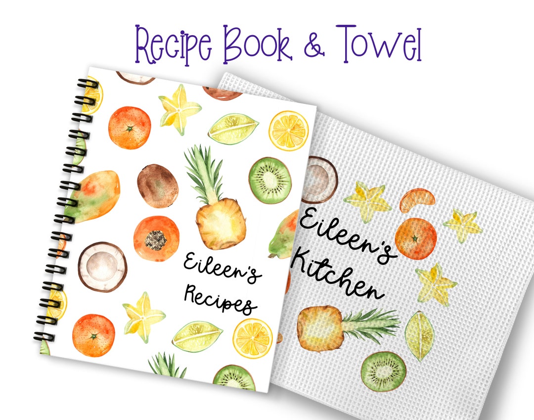 Spiral Bound Soft Laminate Cover Recipe Book, Personalized Recipe ...