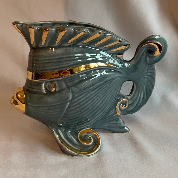 Blue Fish Vase - Etsy