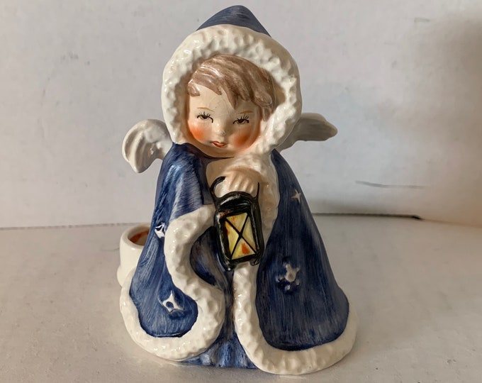 Vintage 1950's Goebel West Germany Christmas Angel Candle Holder With ...