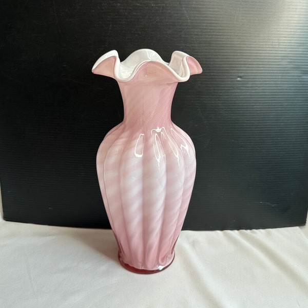 Ruffled Glass Vase - Etsy