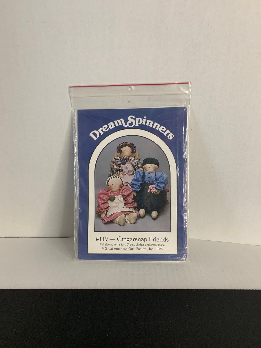 Vintage 1980s, Primitive Doll Pattern, Dream Spinners 119, Gingersnap ...