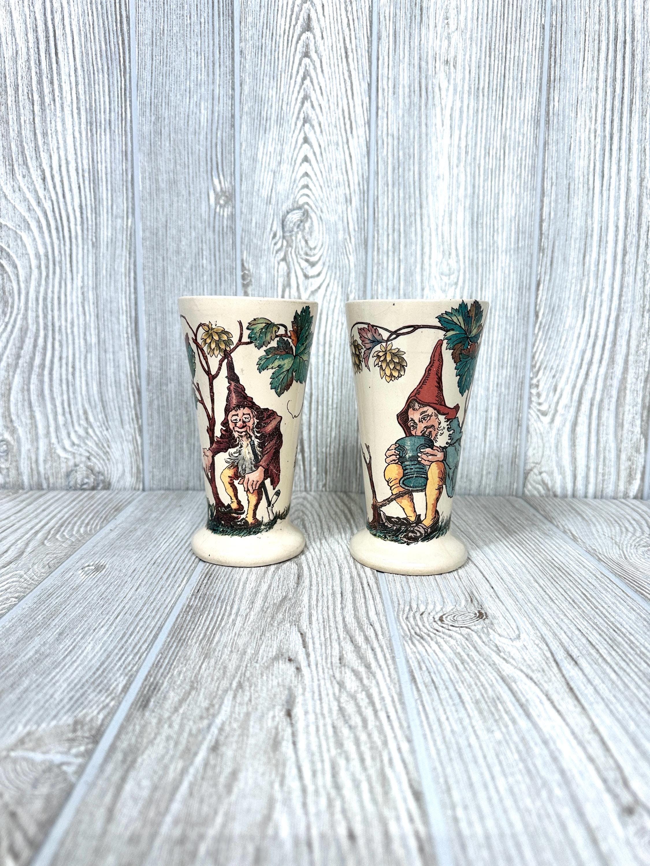 Vintage Villeroy & Boch Mettlach Pottery Pilsner Beer Gnome Dwarf ...