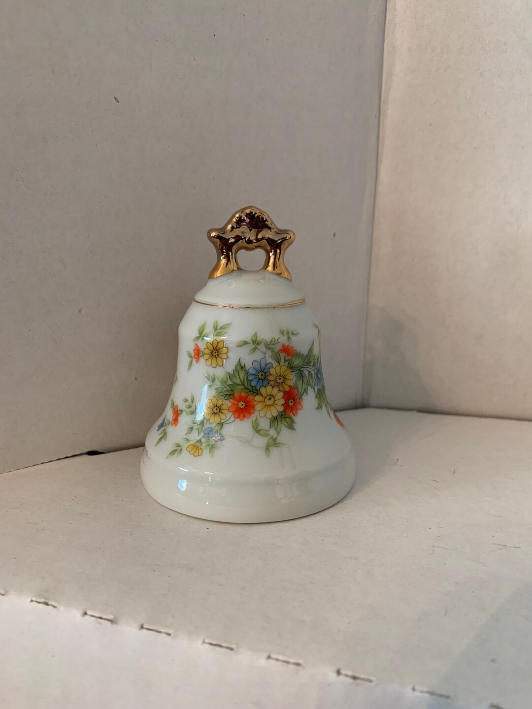 Vintage Lefton Floral Bell #1922, Hand Painted China, Lefton Collector ...