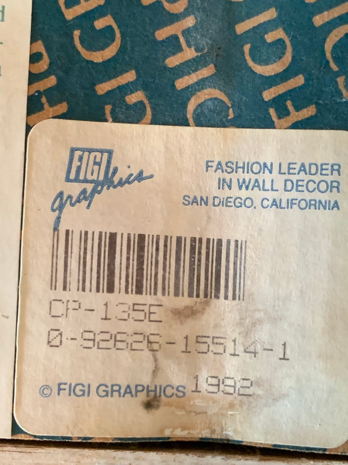 Vintage Figi Graphics Kickers Hand Cast Paper 3D Art by PJ | Etsy