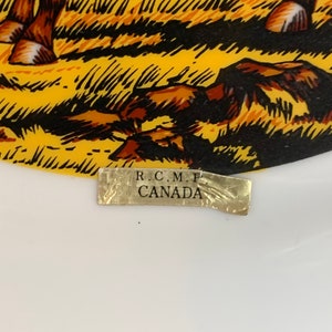 Vintage Banks Royal Canadian Mounted Police Plate, Gold Trim, RCMP ...