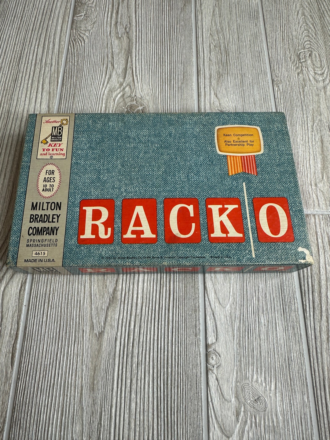 Vintage 1961 RACKO Card Game #4615, Milton Bradley Card Game, Family ...