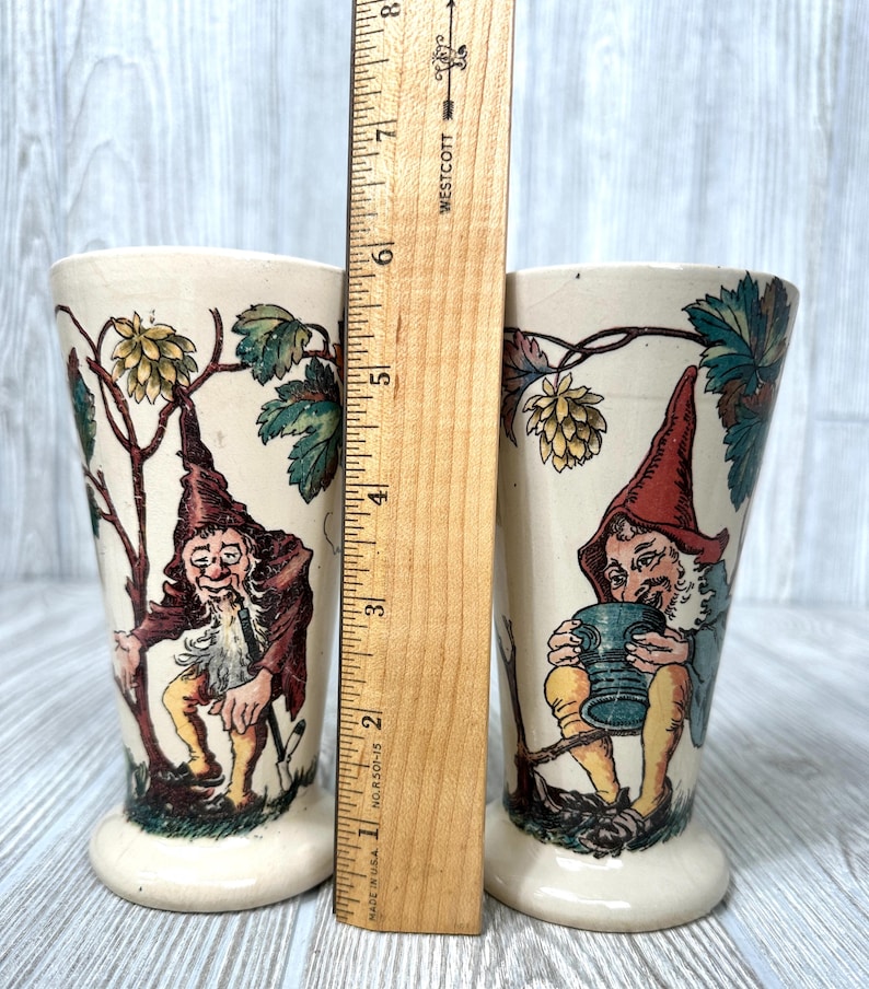 Vintage Villeroy & Boch Mettlach Pottery Pilsner Beer Gnome Dwarf ...