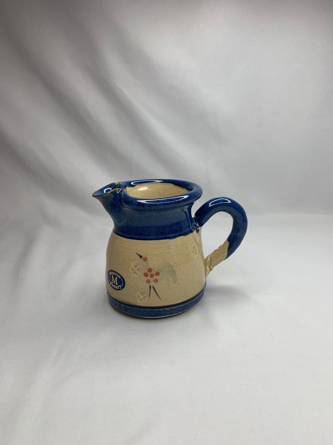 Vintage Mucros Pottery Hand Painted Creamer Pitcher Kerry Ireland Irish ...
