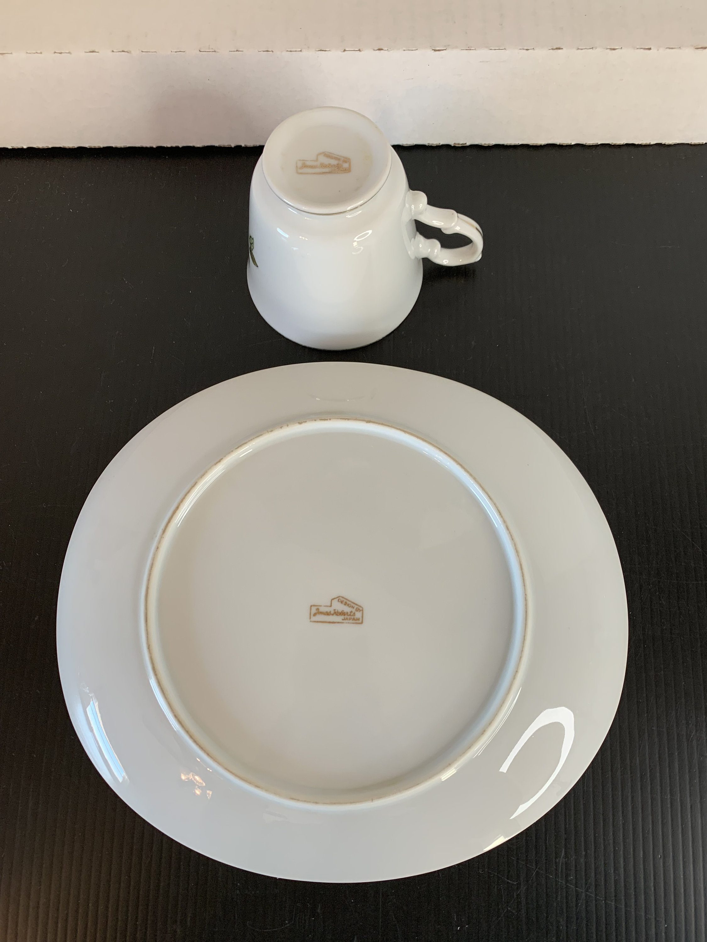 Vintage Jonas Roberts Designed Oval Snack Footed Cup & Plate - Etsy