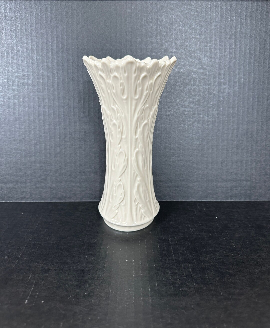 Vintage Lenox Woodland Collection 8.5" Vase, Giftware Only, Cream ...