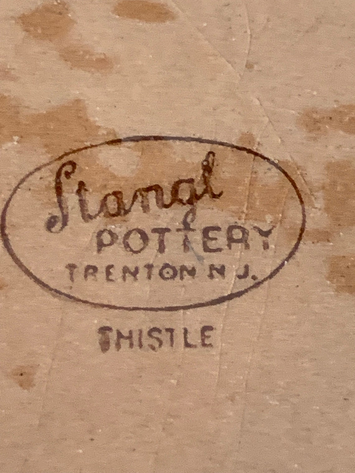 Vintage Stangl Pottery Thistle Pattern Vegetable Serving Bowl - Etsy