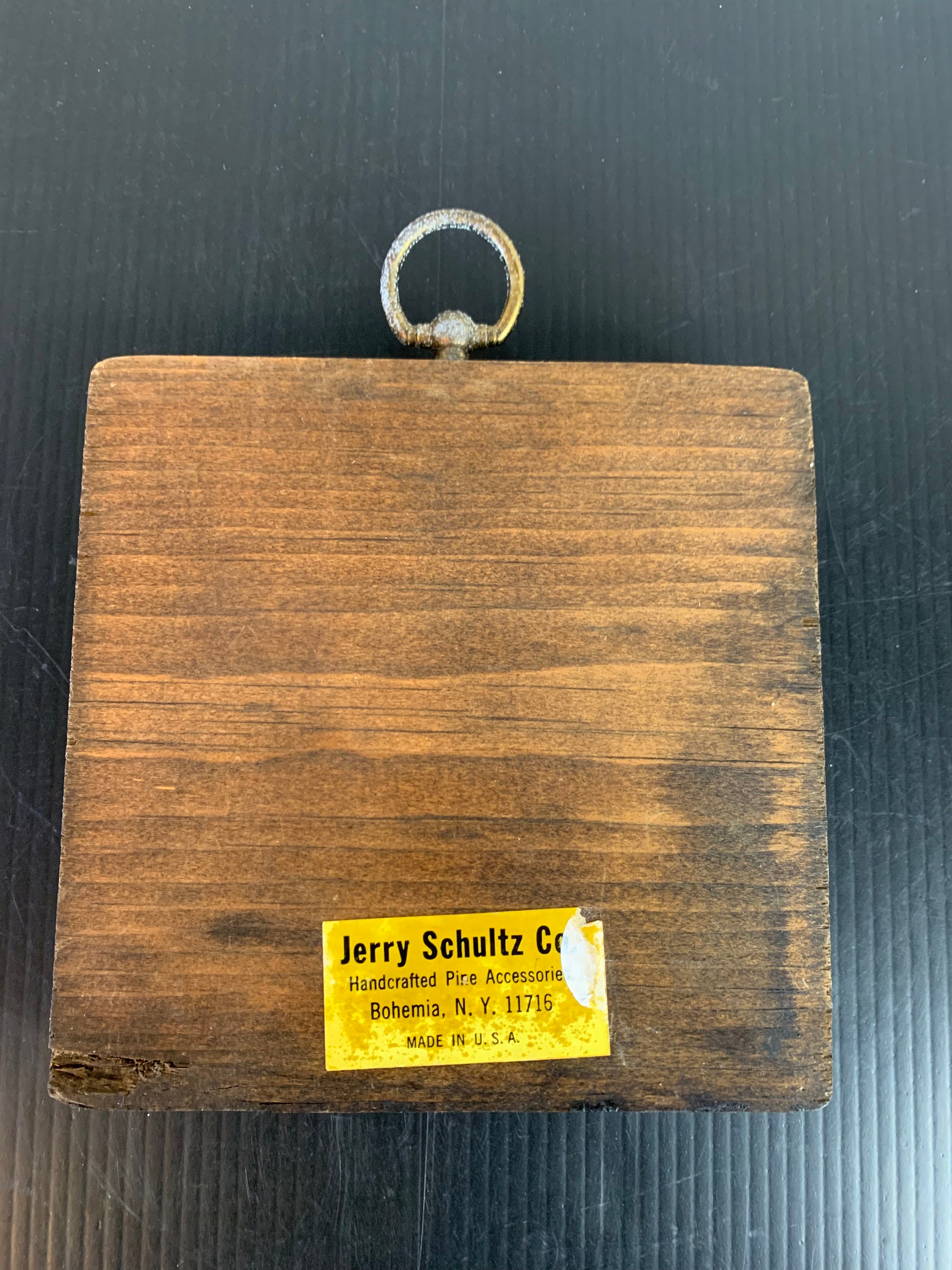 Vintage Jerry Schultz Co Square Ceramic Tile Wooden Wall - Etsy