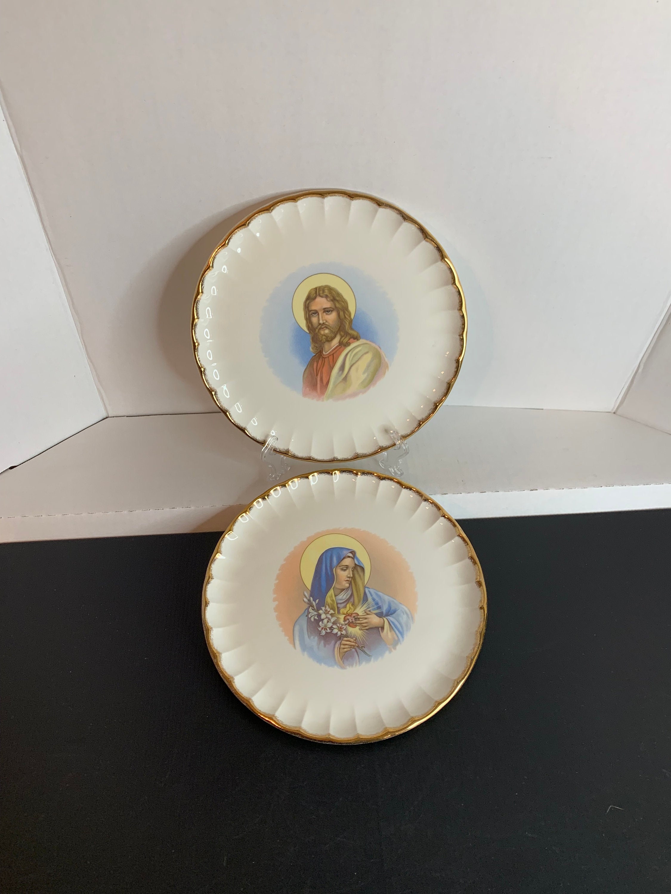 Collectibles Collectible Plates Art & Collectibles Vintage Jesus and ...