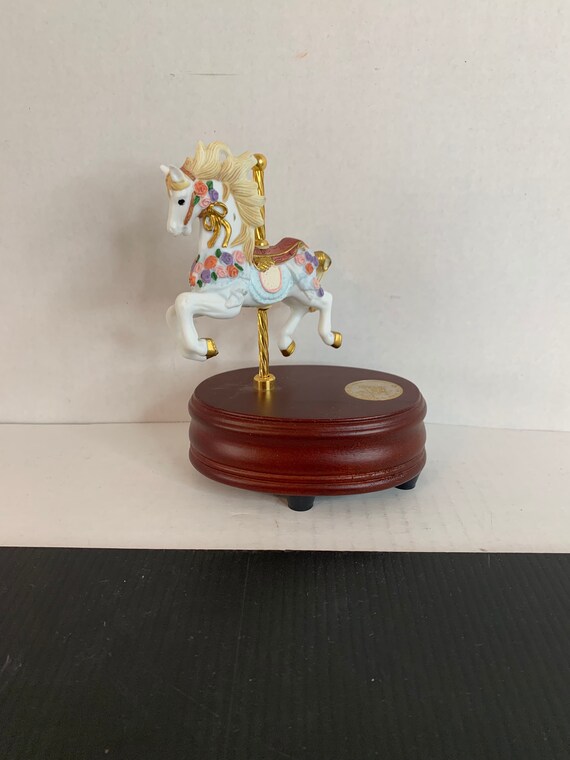 Vintage 1991 Giftec the Four Seasons SPRING Carousel Horse | Etsy
