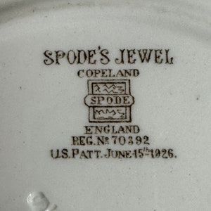 Vintage Spode Jewel Dinnerware Plates Cups, All Cream, Embossed Circles ...