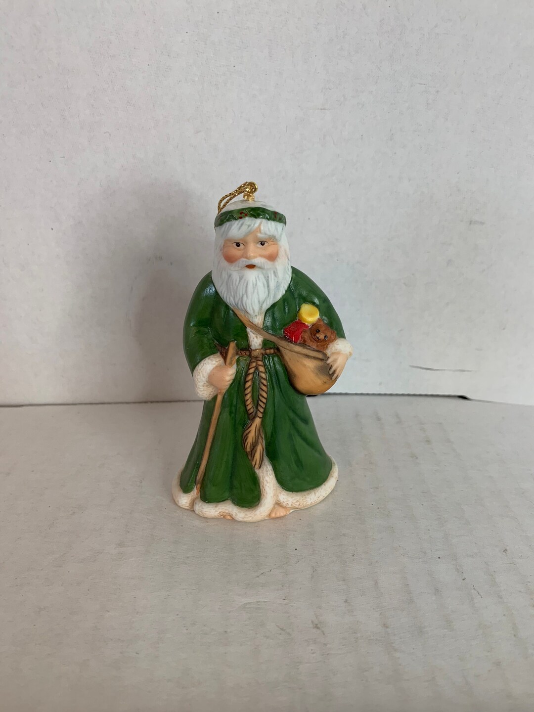 Vintage Ceramic Father Christmas Figurine Tree Ornament, Father ...