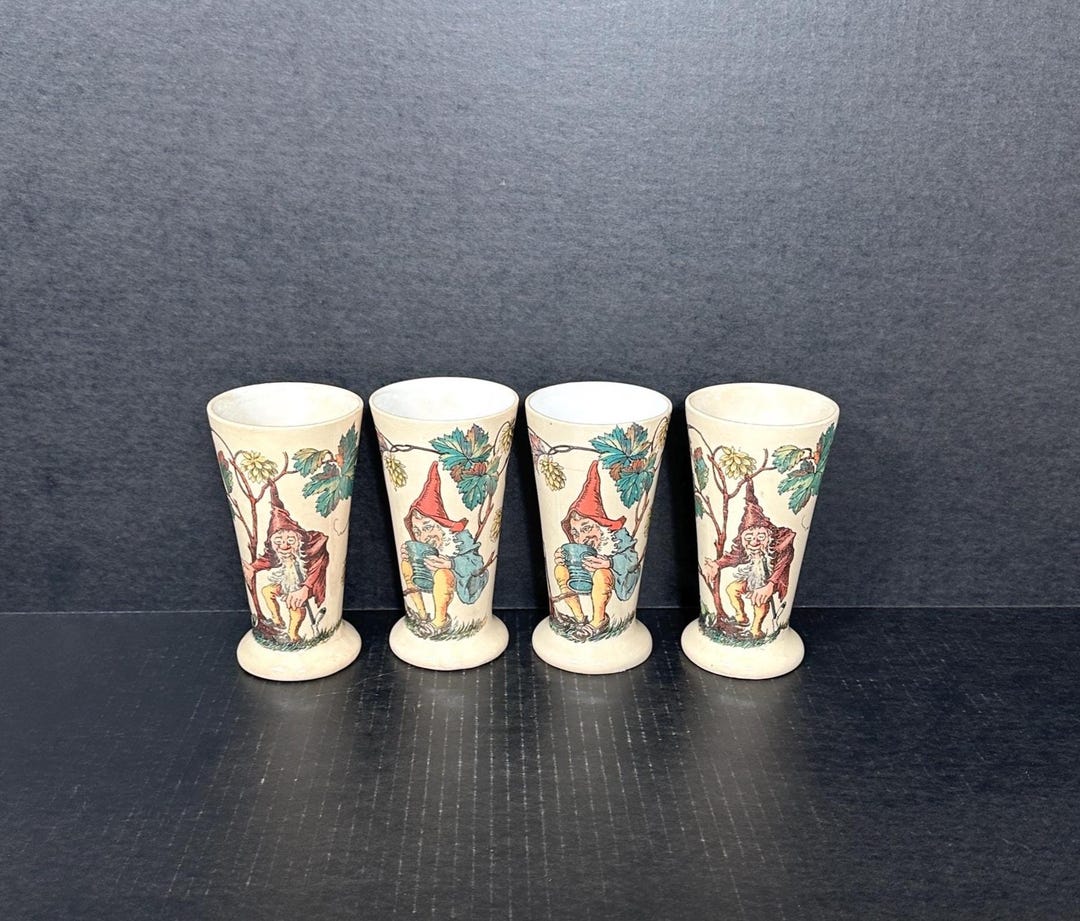 Vintage Villeroy & Boch Mettlach Pottery Pilsner Beer Gnome Dwarf ...