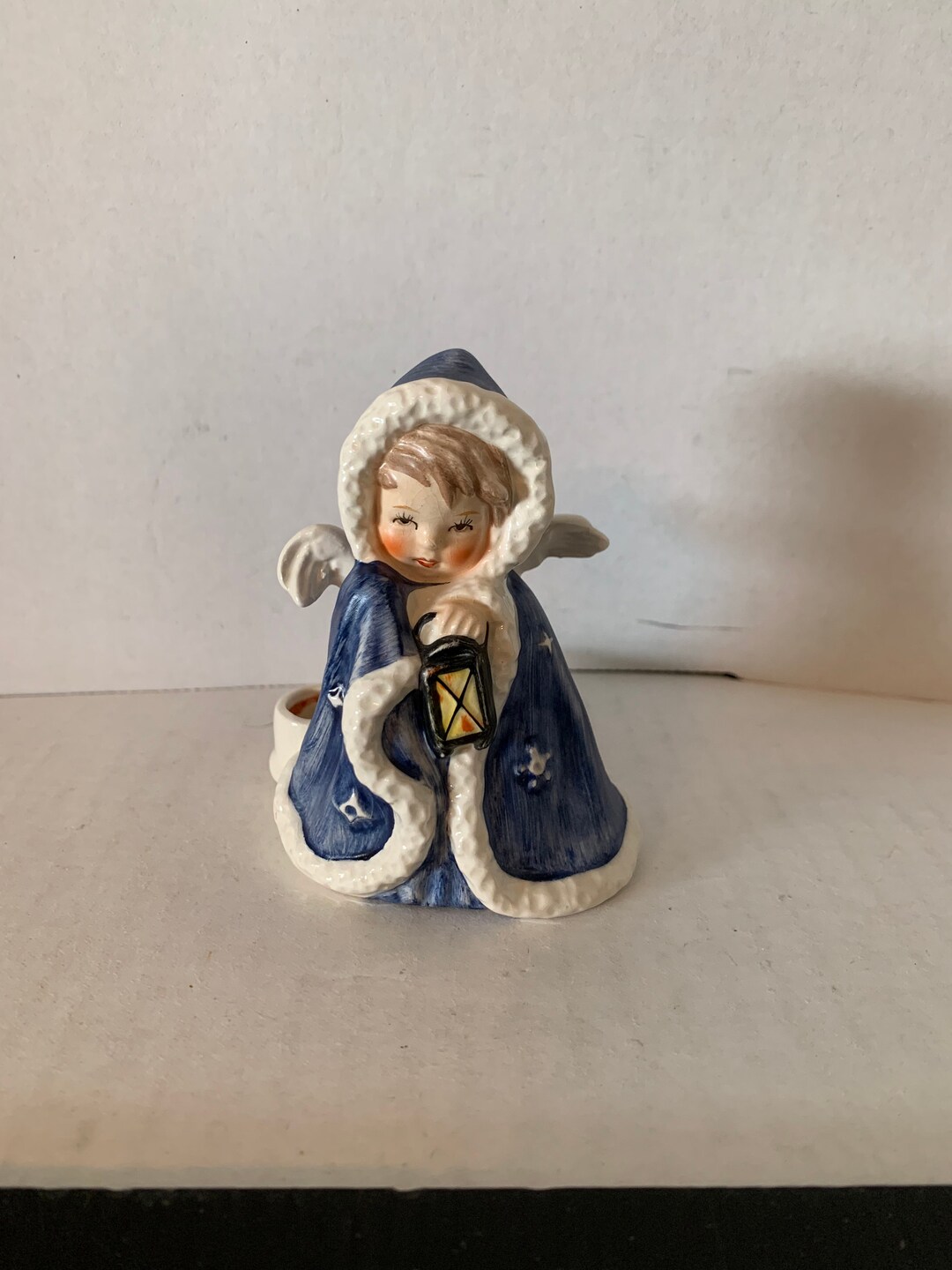 Vintage 1950's Goebel West Germany Christmas Angel Candle Holder With ...