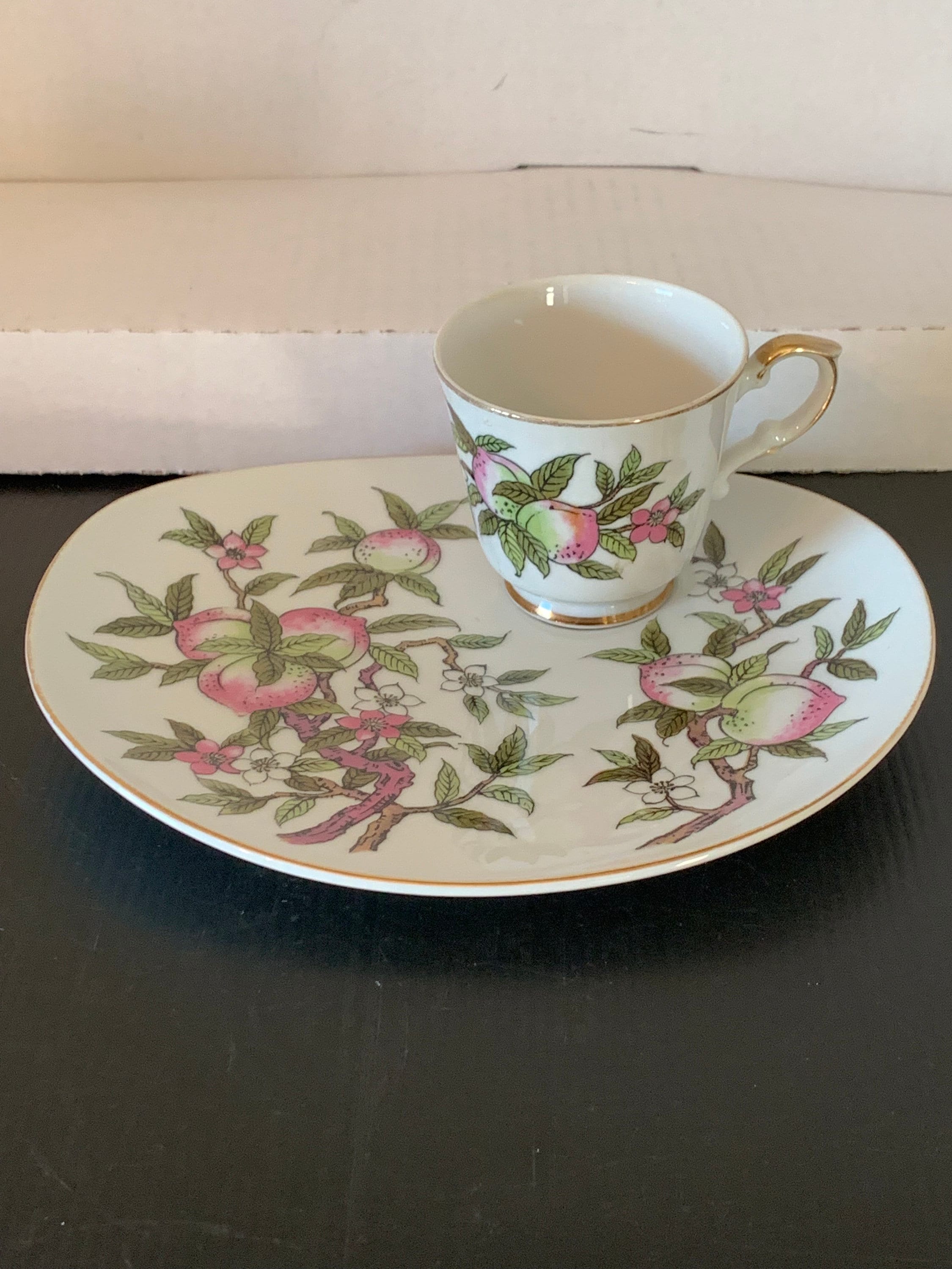 Vintage Jonas Roberts Designed Oval Snack Footed Cup & Plate - Etsy