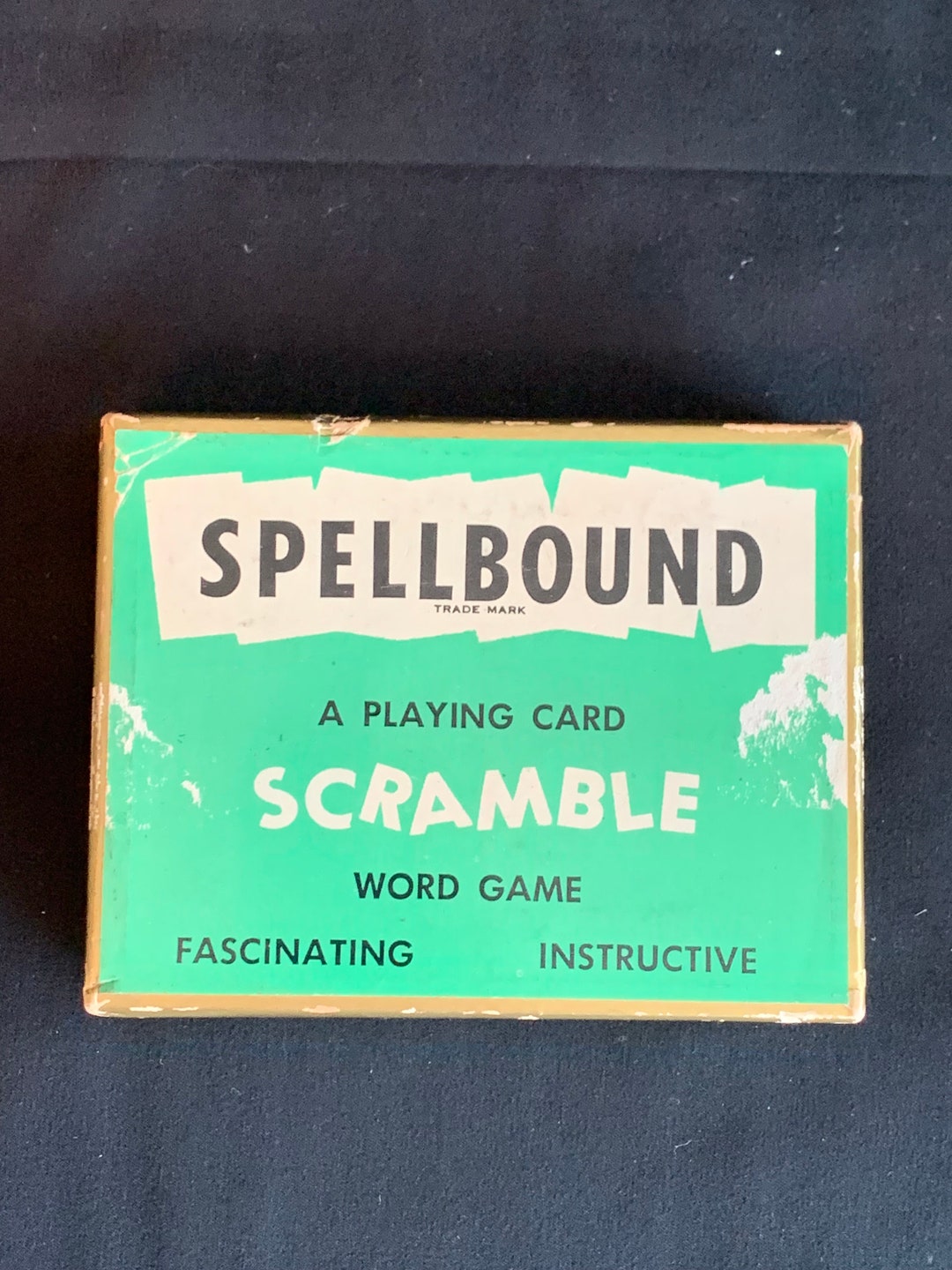 Vintage 1954 SPELLBOUND Scramble Playing Card Game Unopened Game Cards ...