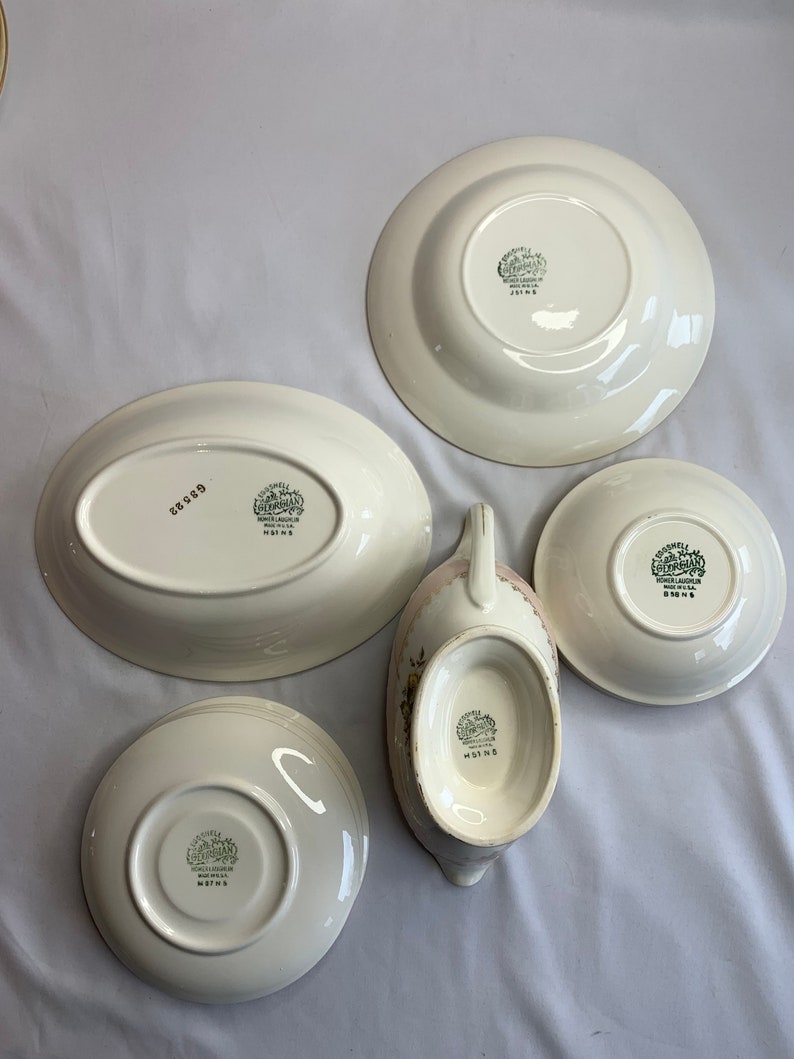 Vintage Homer Laughlin 1950's Arcadia Dinnerware Eggshell - Etsy