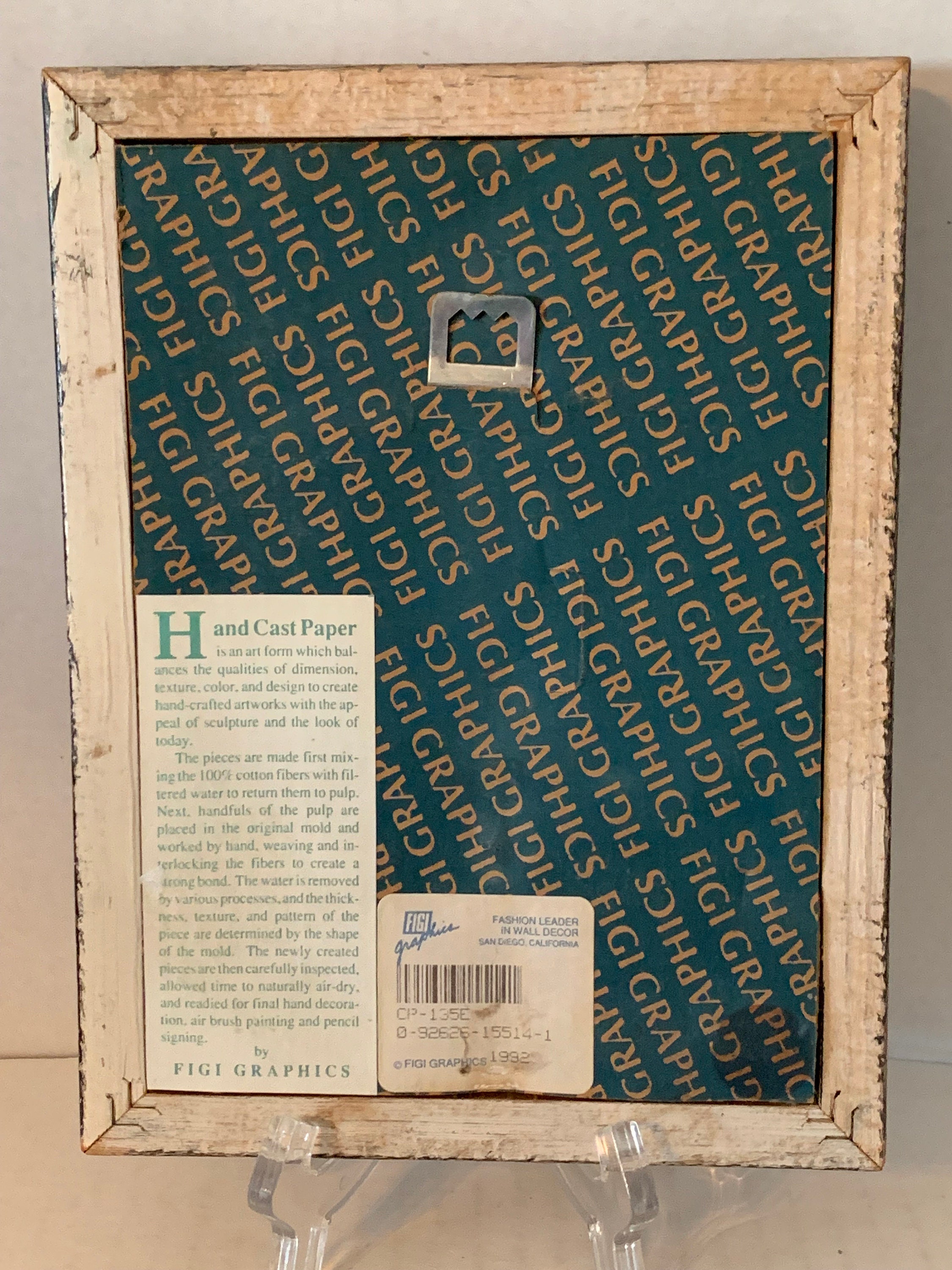 Vintage Figi Graphics Kickers Hand Cast Paper 3D Art by PJ - Etsy