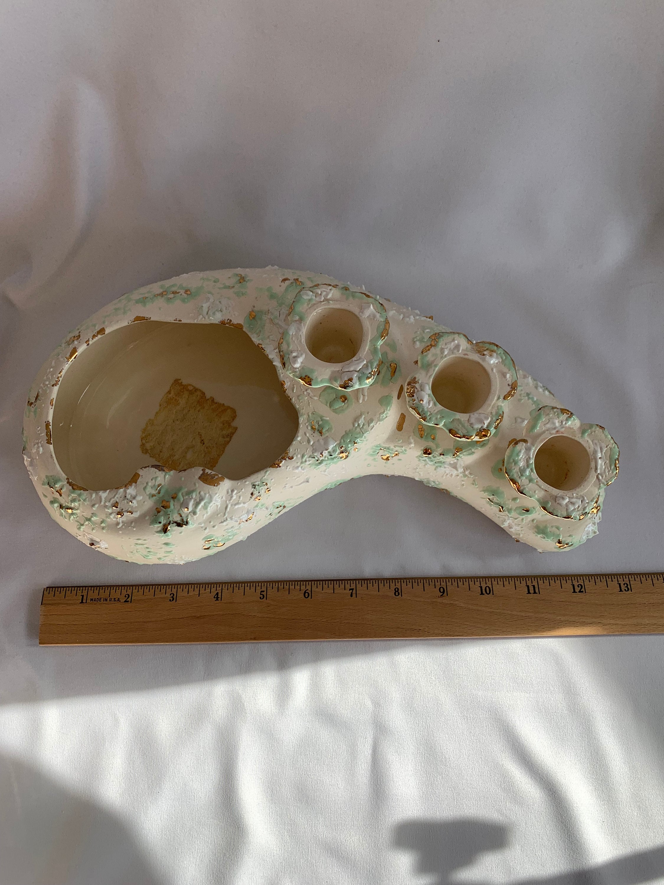Vintage Kidney Shaped Tiered Flower Shaped Candleholders and - Etsy