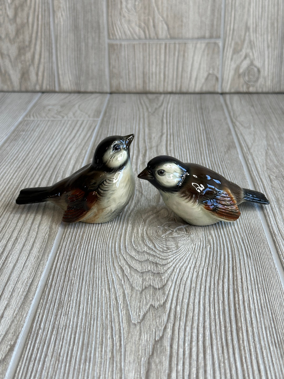 Goebel Hummel W. Germany Bird Figurines Chickadee CV72, Brown and Blue ...
