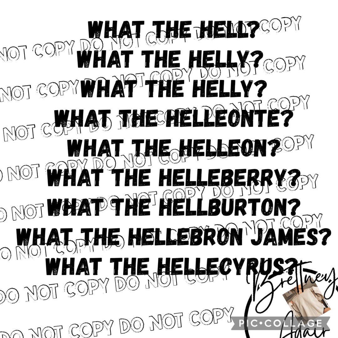 What the Hell HELLY Funny PNG Shirt Download Lyrics Rob49 WTHELLY - Etsy