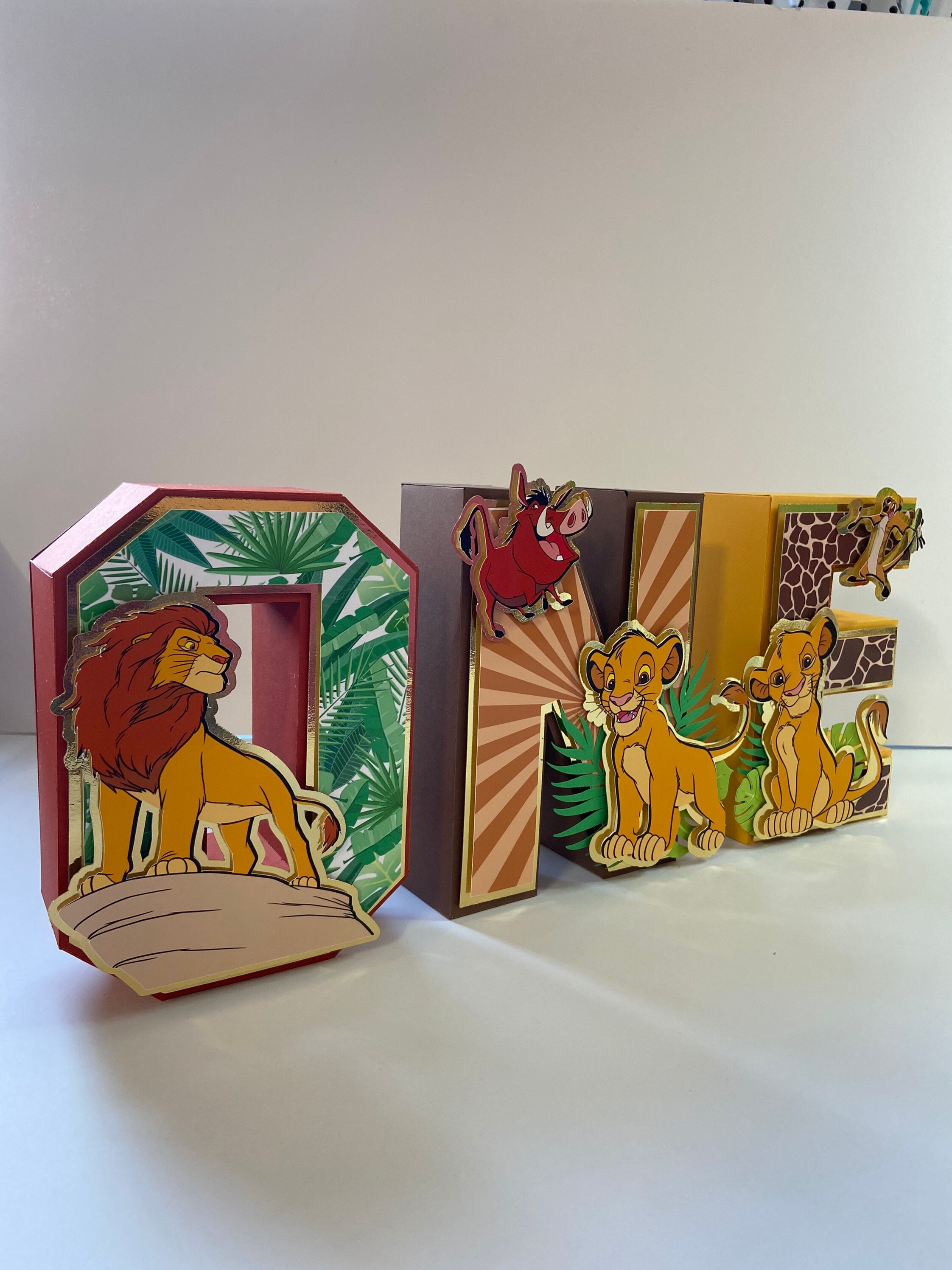 3D Letters Rey Leon - Etsy