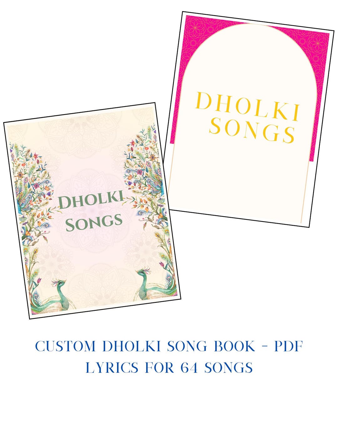 Custom Mehndi Dholki Songs Book - Etsy