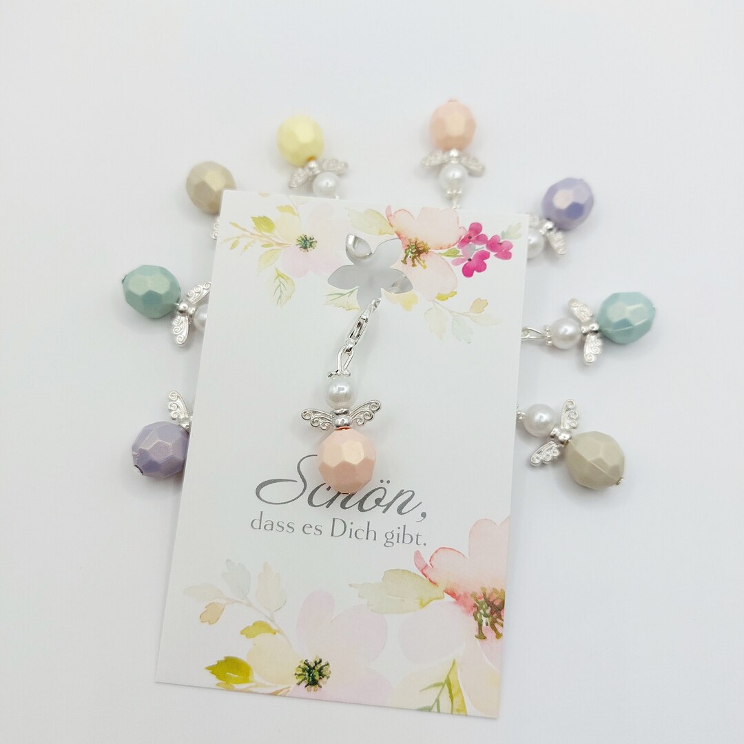 10 Mini Guardian Angels in Pastel Colors With Card nice That You Exist ...