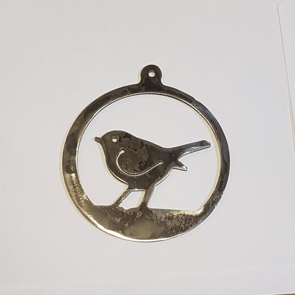Metal Robin in a Disc Door Hanger Metal Garden Art Made - Etsy UK