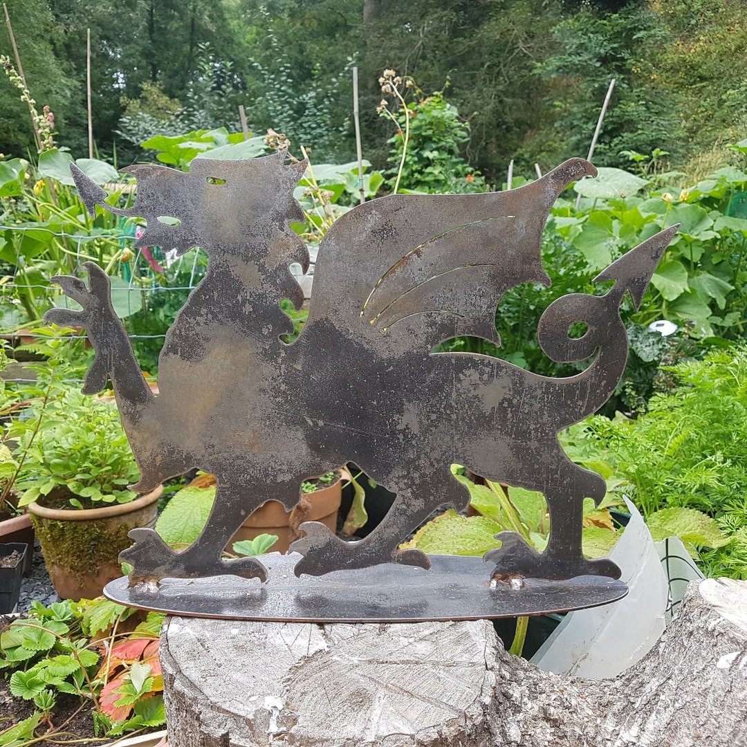 50cm X 37.5cm- Metal Welsh Dragon - Welsh Dragon - Made in Wales ...
