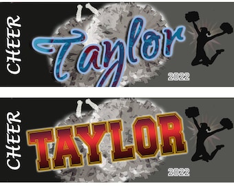 Cheer Custom Sticker - Etsy