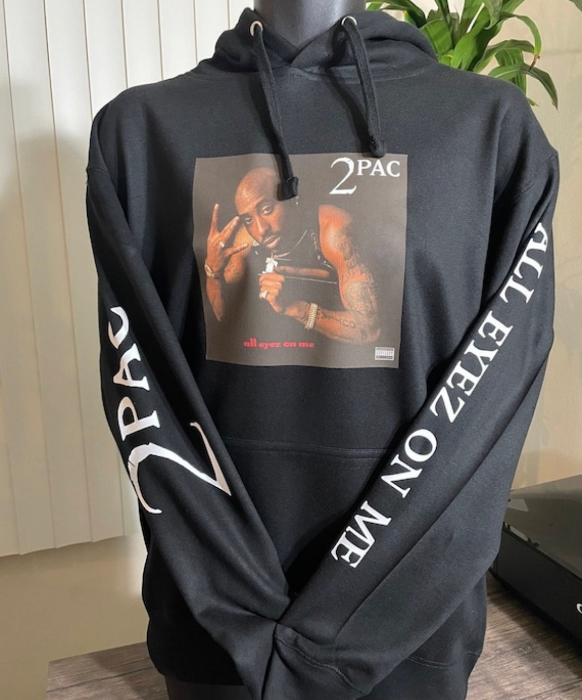 2pac Tupac Shakur Custom Hoodie | All Eyez on Me Men's Unisex - Etsy