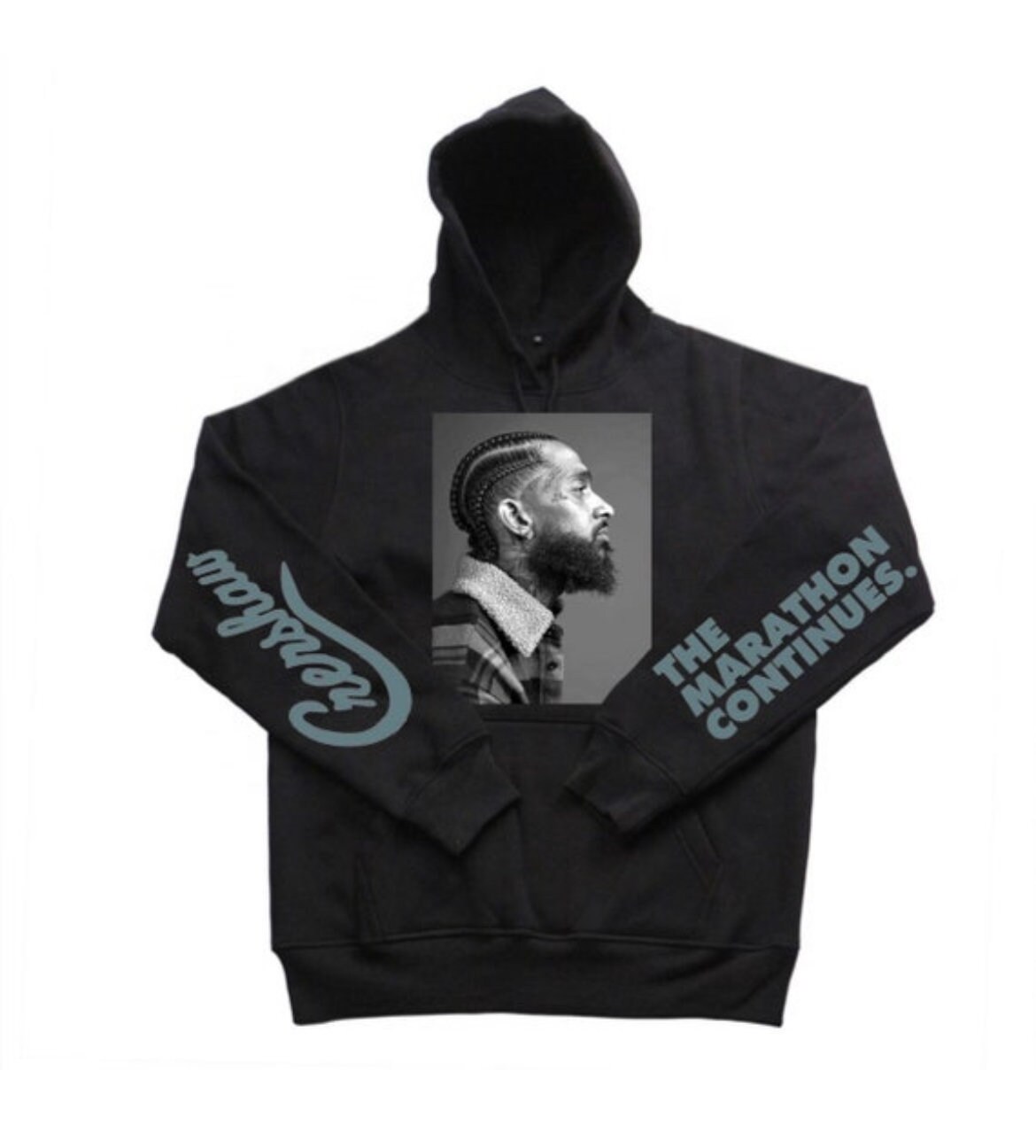 Nipsey Hussle Mens Hoodie Fan Made The Marathon Continues Crenshaw Love