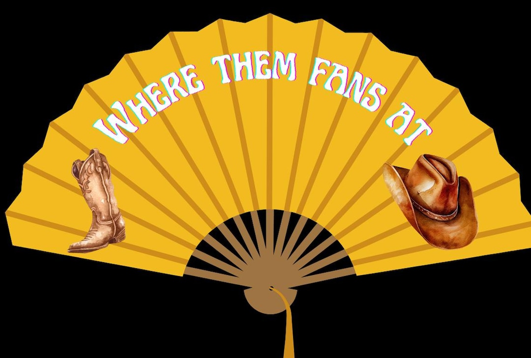 Where Them Fans at - Clack Fan Template Png- No Physical Item Will Be ...
