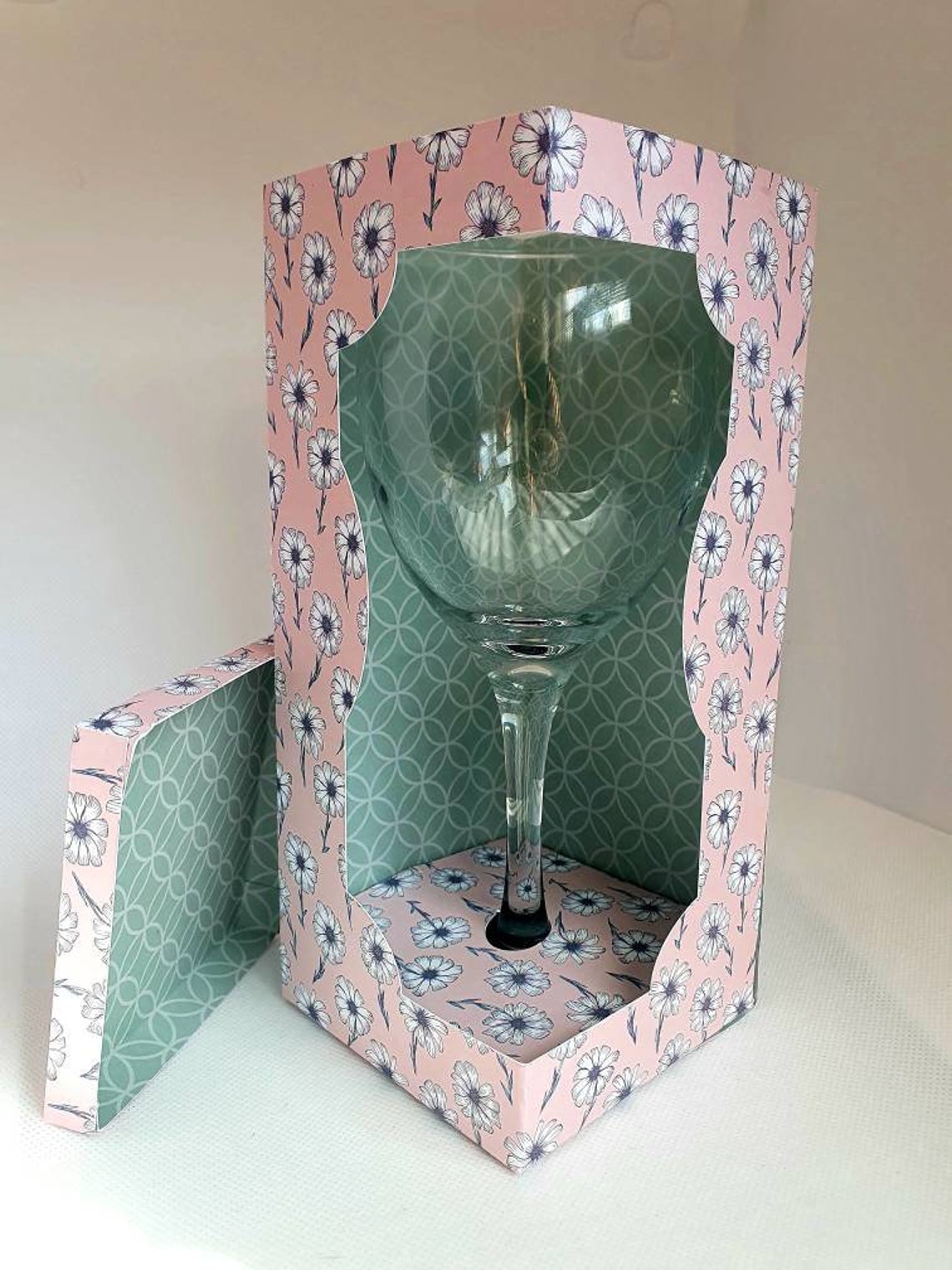 Svg Wine Glass T Boxdisplay Box Digital Download Etsy