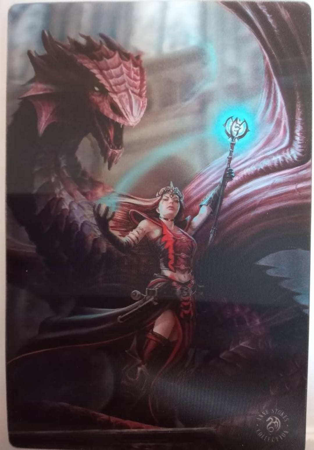 Scarlet Mage 3D Postcard, Anne Stokes Design - Etsy