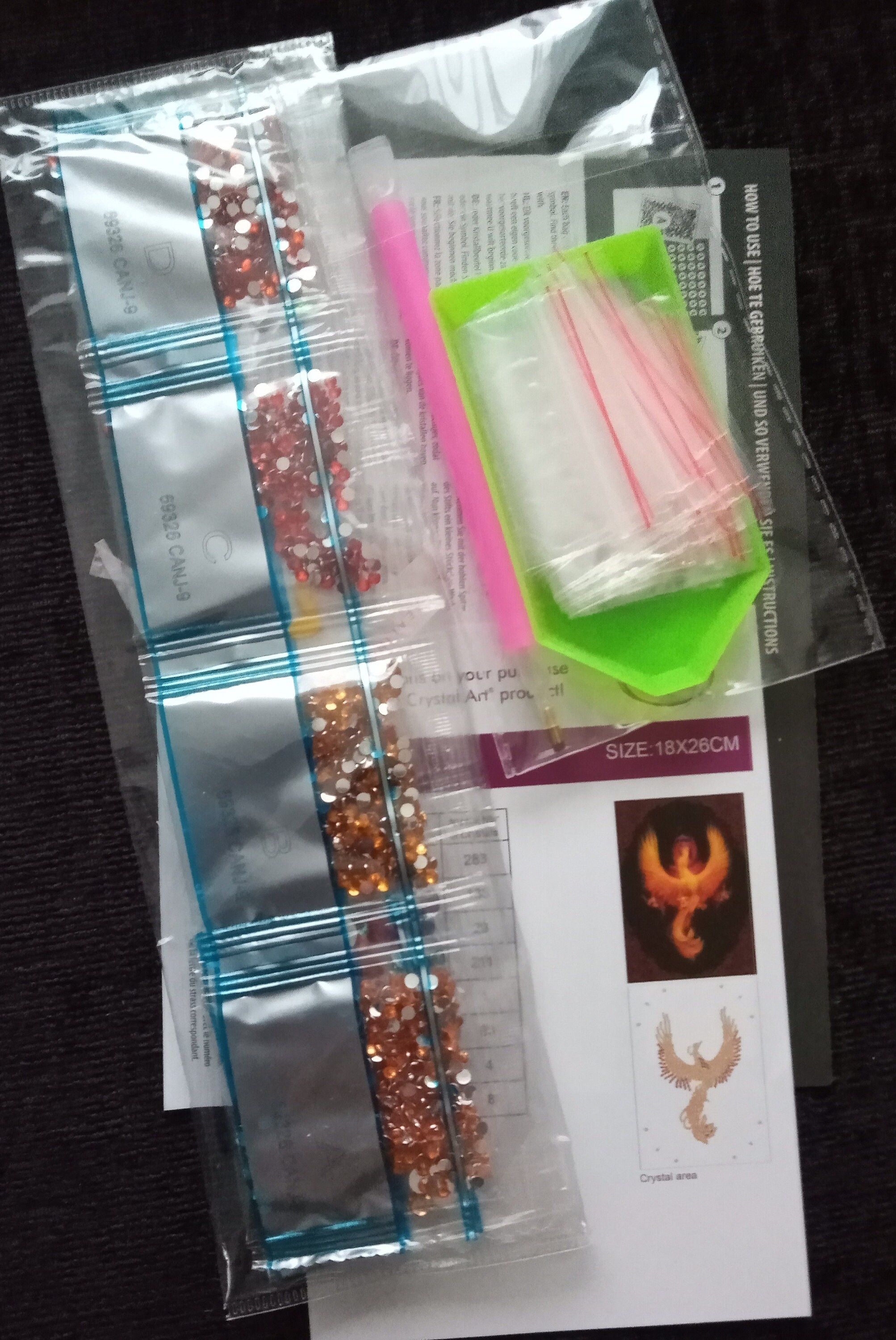 Crystal Art 3D Notebook Kit Phoenix Rising Anne Stokes - Etsy UK