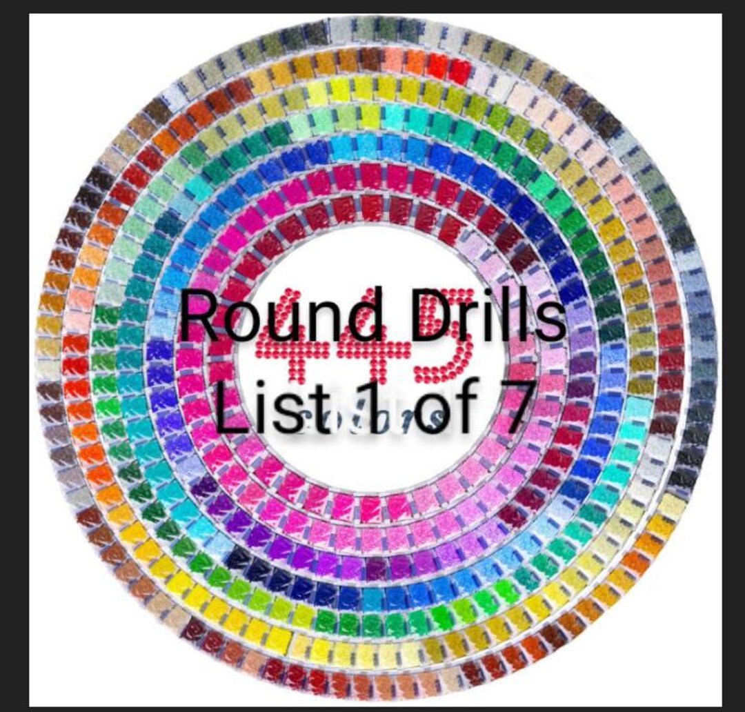 Artdot Round Diamond Drills: DMC Colors 150-413 (200 Count) - Etsy
