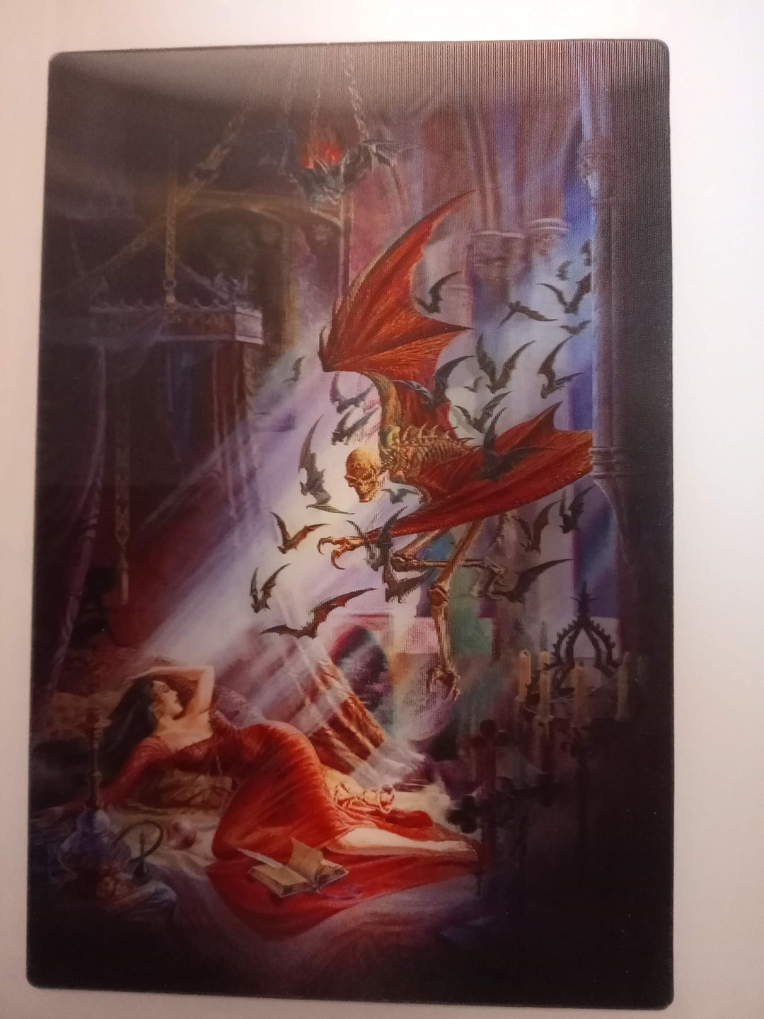 The Dream of Upir Summoned by Shadows, 3D Postcard, Alchemy Design - Etsy