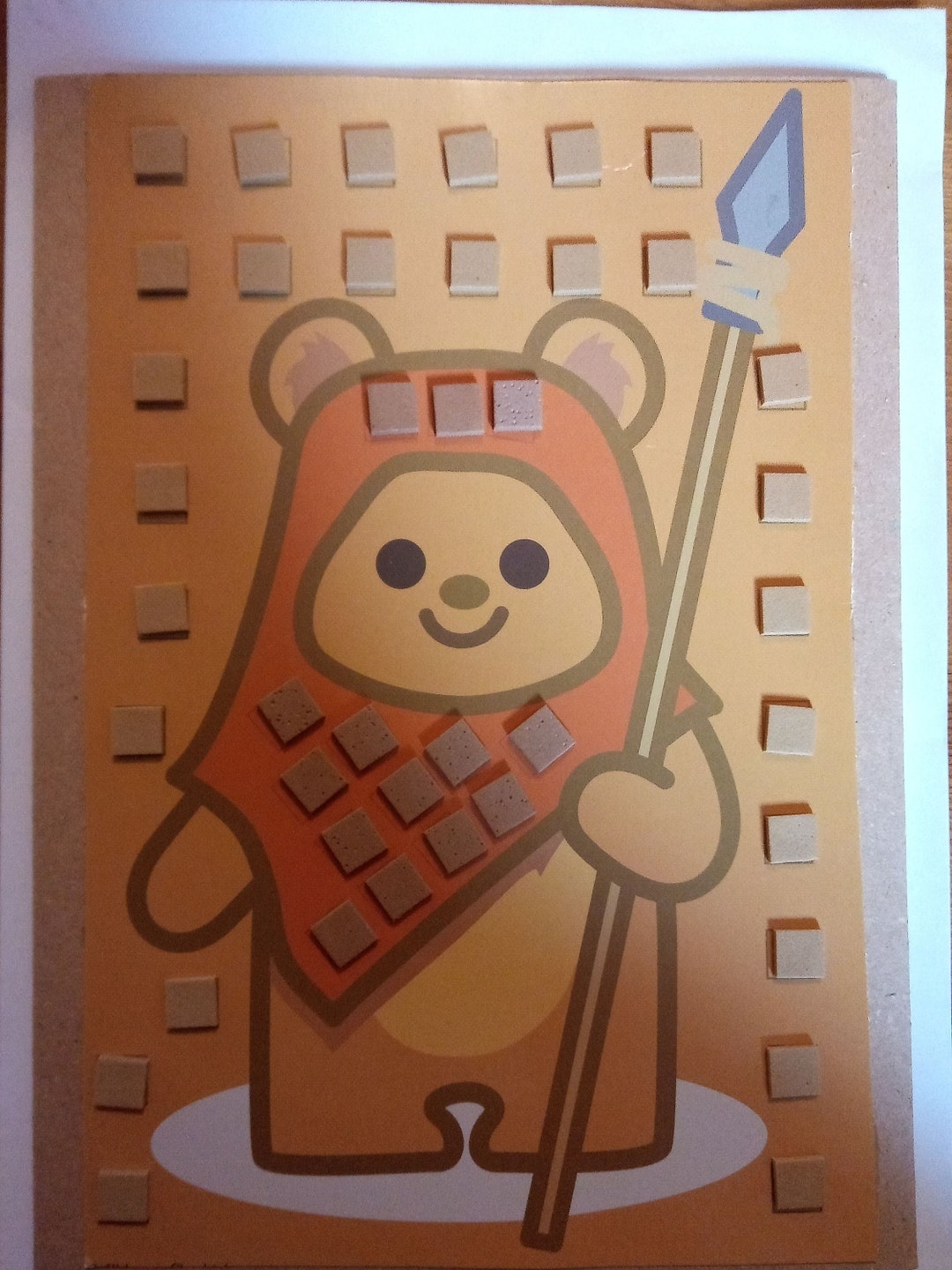 Handmade Happy Birthday Greetings Card Inspired by Star Wars Ewok, With ...