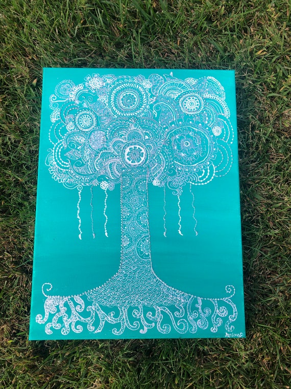 Abstract Tree Using Indian Henna Designs | Etsy