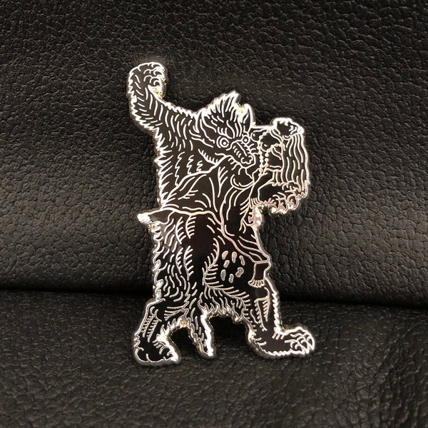 Werewolf Pin - Etsy