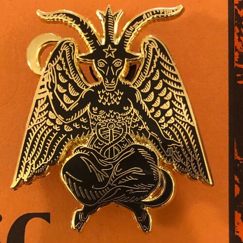 Baphomet Hard Enamel Pin Goth Fashion Punk Style Gift for - Etsy