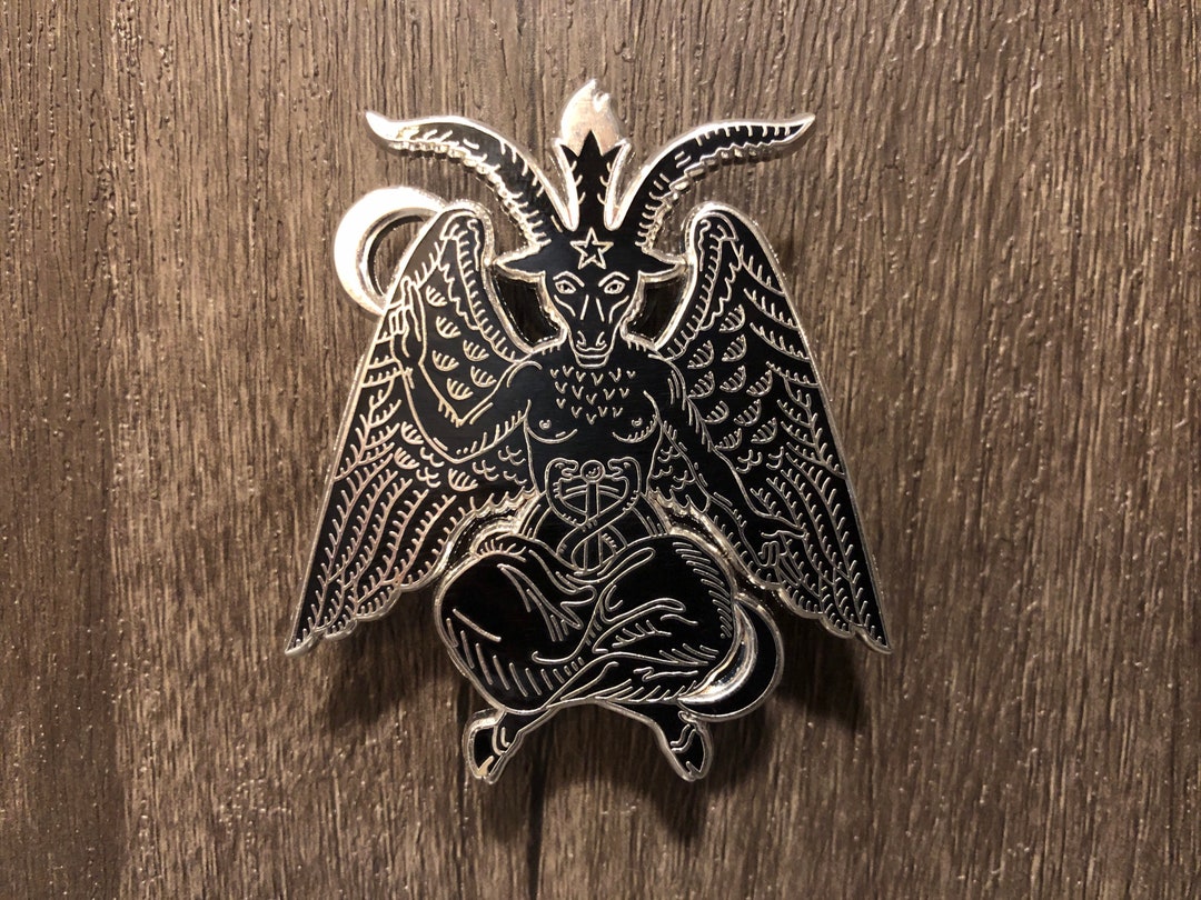 Baphomet Hard Enamel Pin Goth Fashion Punk Style Gift for Pagans - Etsy