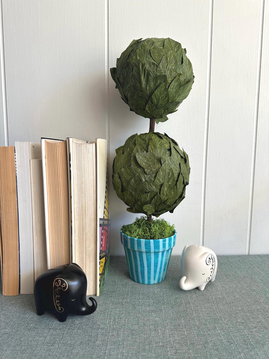 Paper Ivy Ball Topiary in a Terracotta Pot • BALTIC IVY • Handmade ...